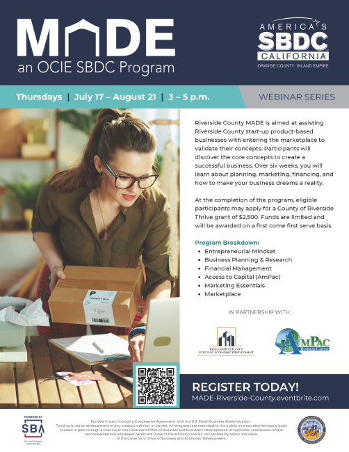 Thrive Program | RivCo Office of Economic Development